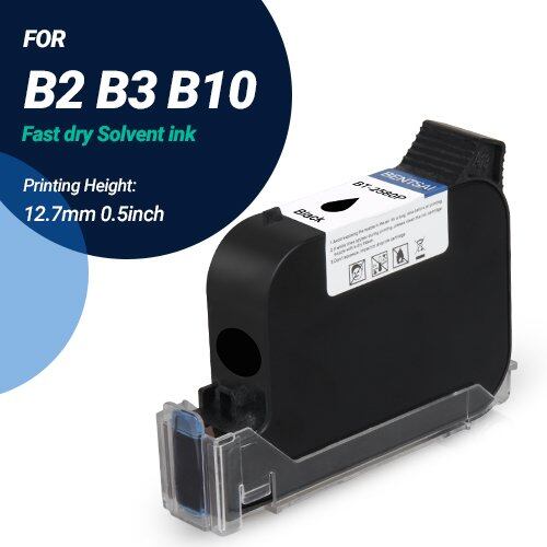 BENTSAI BT-2580P Black Fast Dry Solvent Ink Cartridge