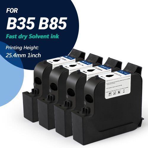 BENTSAI Solvent Fast Dry Black Ink EB22B-L for B85 B35 Printer 4 packs
