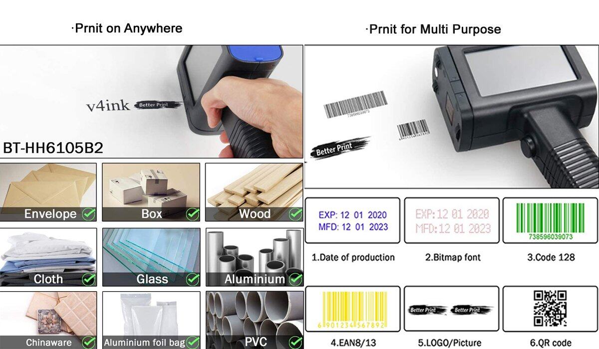 BENTSAI BT-HH6105B2 Handheld Mobile Inkjet Printer